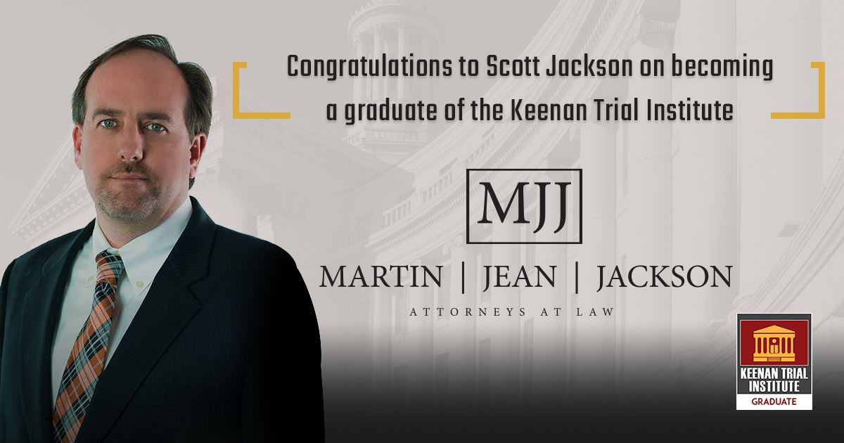 Keenan Trial Institute Graduate Scott Jackson | Martin, Jean, Jackson ...